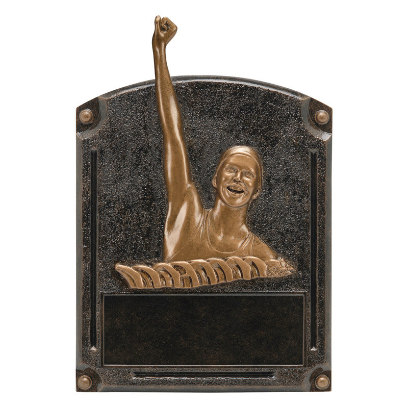 Bronze Swim Legends Of Fame Plaque - All Time Awards | Premier Custom ...