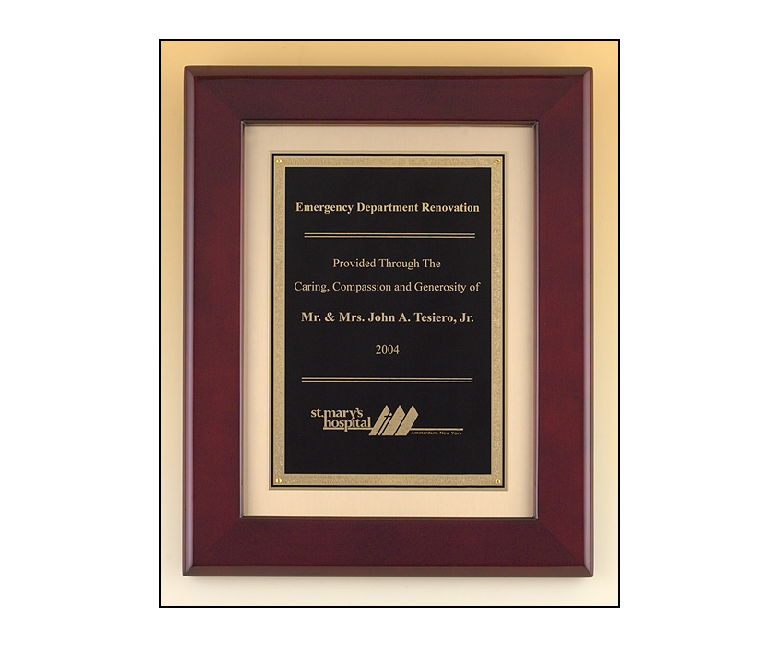 Rosewood Stained Plaque II - All Time Awards | Premier Custom Trophies ...