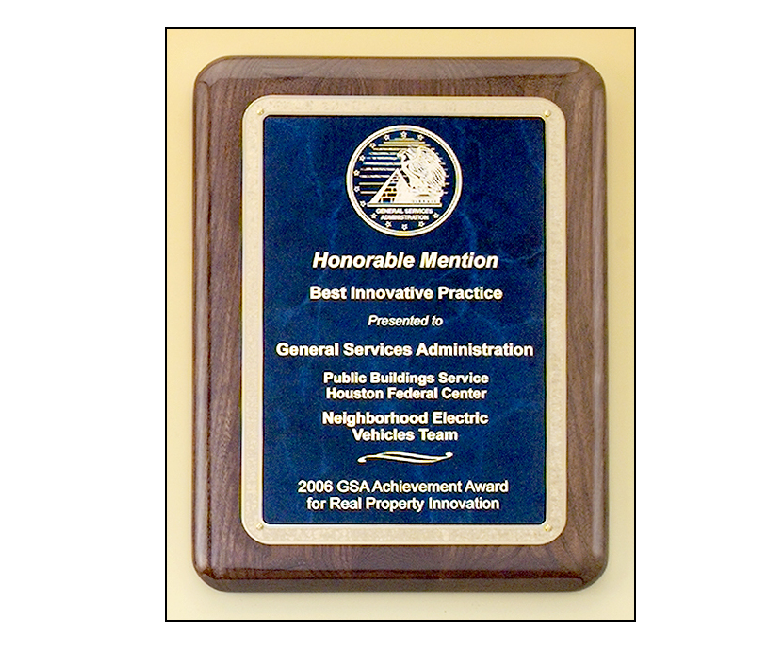 Walnut Stained Plaque- Rounded Corners - All Time Awards | Premier ...